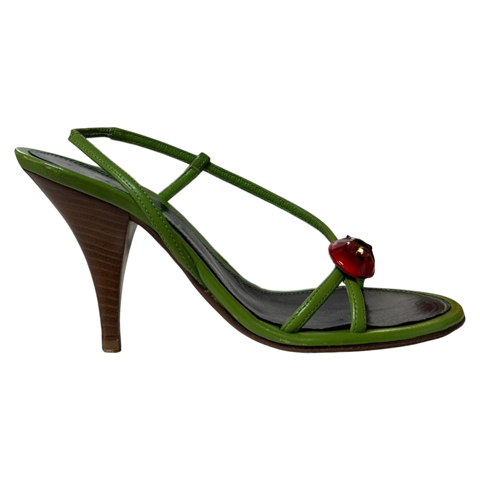 CHANEL Spring Summer 2004 Ladybug Slingback Sandals – 24/7 archives