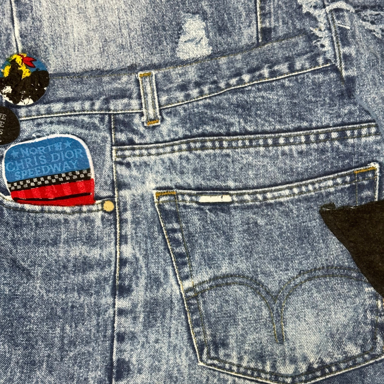 CHRISTIAN DIOR Fall Winter 2001 "Miss Diorella" Patchwork Denim Print ...