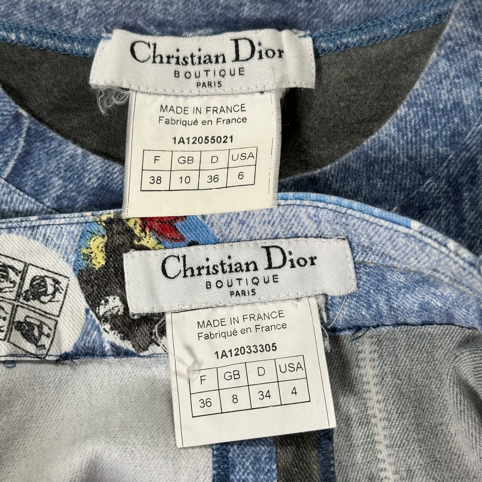 CHRISTIAN DIOR Fall Winter 2001 "Miss Diorella" Patchwork Denim Print ...