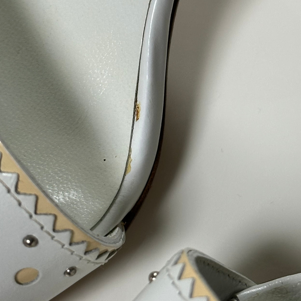 CHRISTIAN DIOR Spring Summer 2004 D'Trick Leather Studded Sandals – 24/ ...