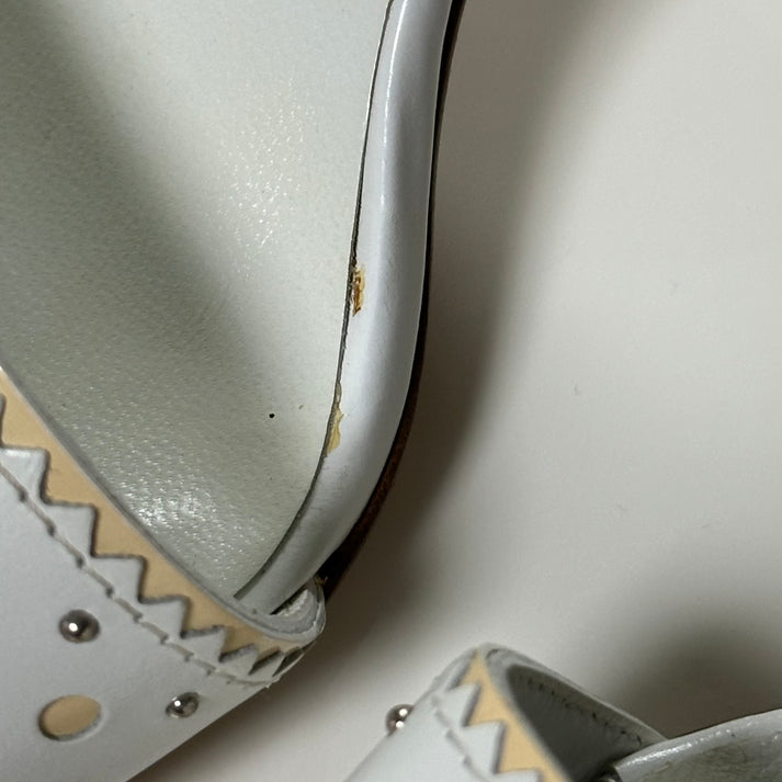 CHRISTIAN DIOR Spring Summer 2004 D'Trick Leather Studded Sandals – 24/ ...