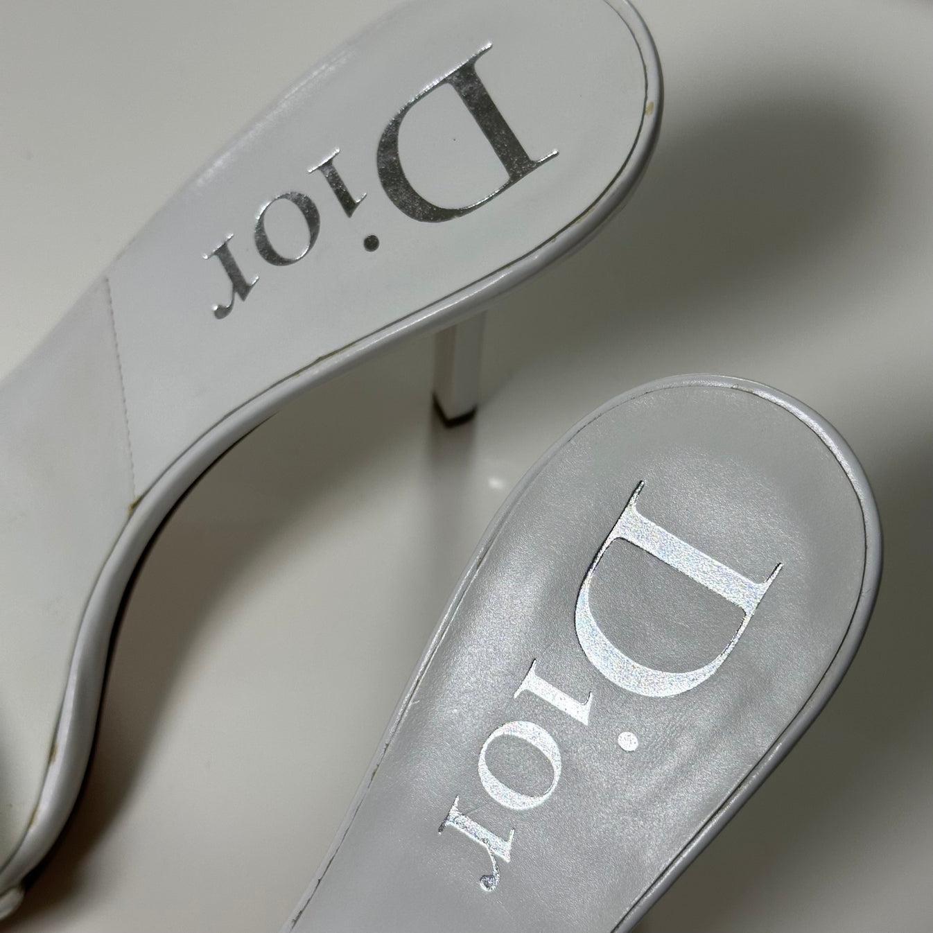 CHRISTIAN DIOR Spring Summer 2004 D'Trick Leather Studded Sandals – 24/ ...
