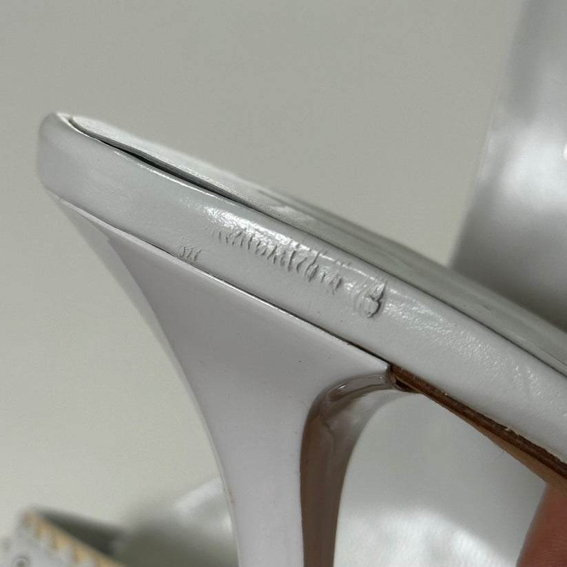 CHRISTIAN DIOR Spring Summer 2004 D'Trick Leather Studded Sandals – 24/ ...