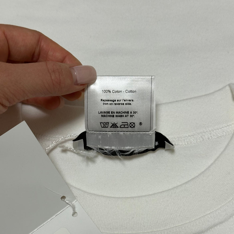 CHRISTIAN DIOR Spring Summer 2002 "DIOR PARFUMS" Denim Look Logo T-Shi ...