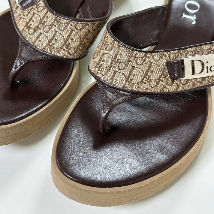 CHRISTIAN DIOR Spring Summer 2005 Trotter Flip-Flop Sandals – 24/7 archives