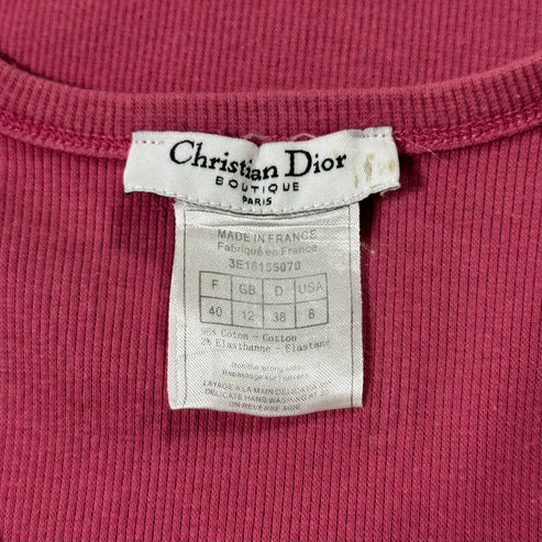 CHRISTIAN DIOR Fall Winter 2003 "J'ADORE DIOR" Swarovski Tank Top – 24/7 archives