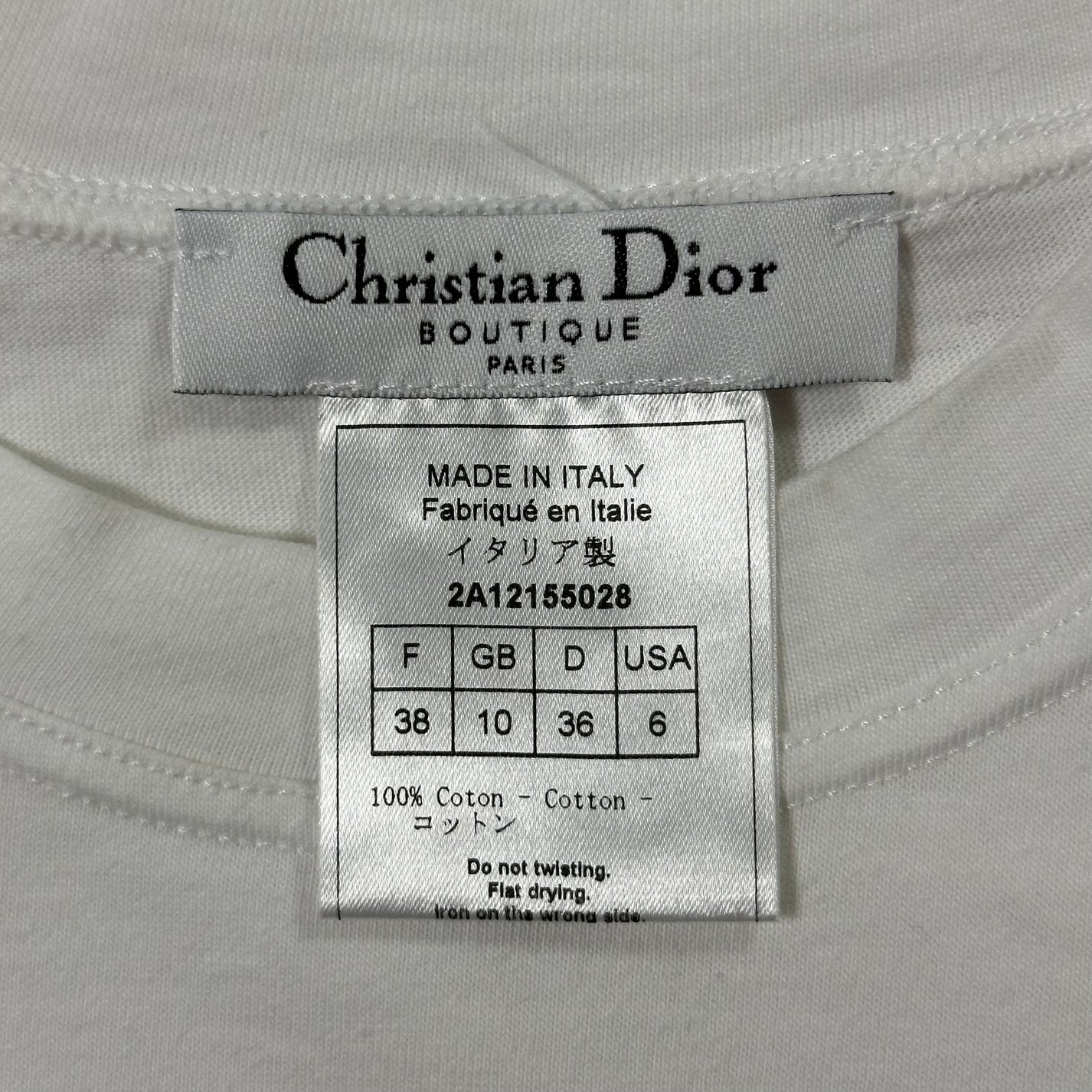CHRISTIAN DIOR Spring Summer 2002 Cartoon "J'ADORE DIOR" Mermaid T-Shi ...