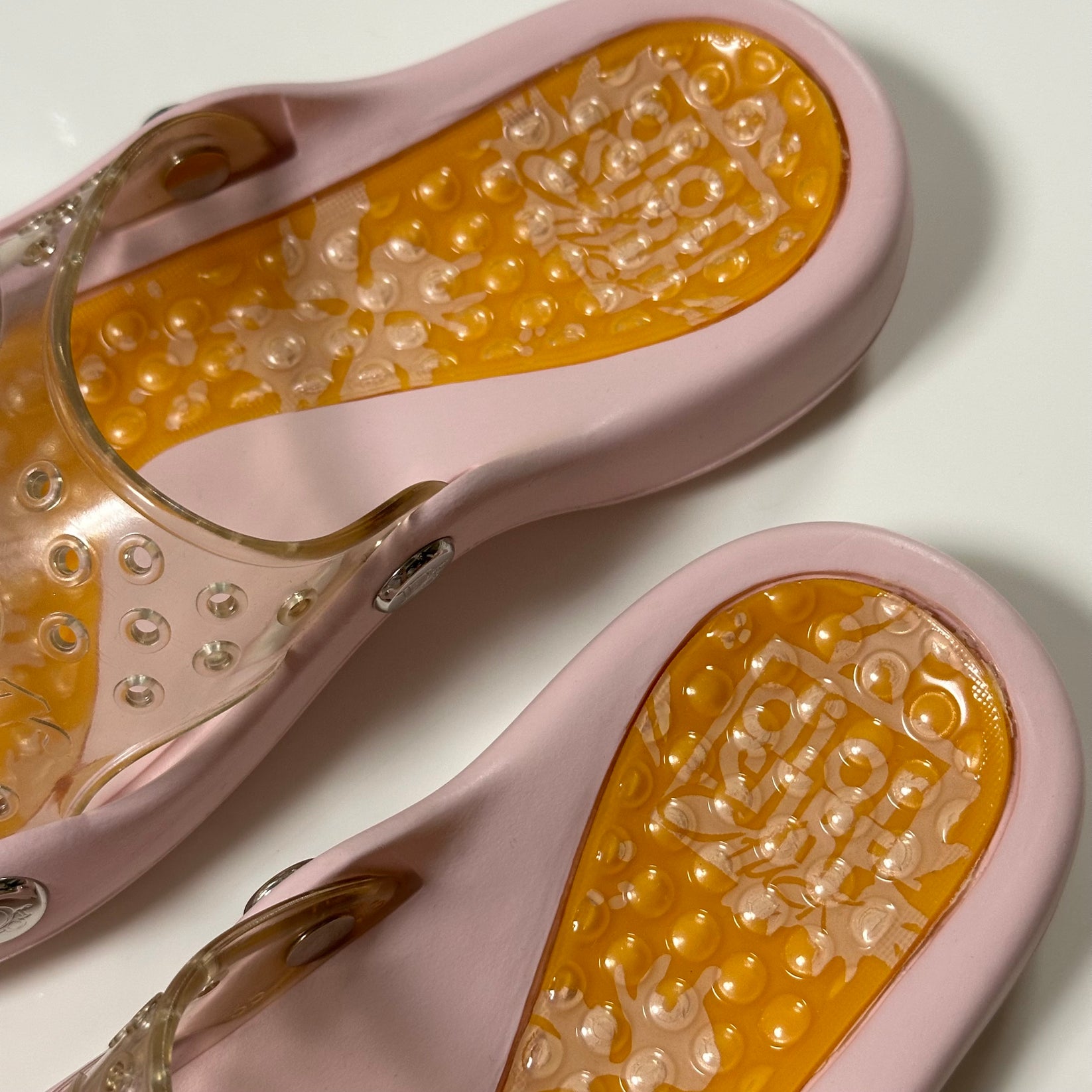 CHRISTIAN DIOR Spring Summer 2004 Surf Chick Floral Print Rubber Slide ...