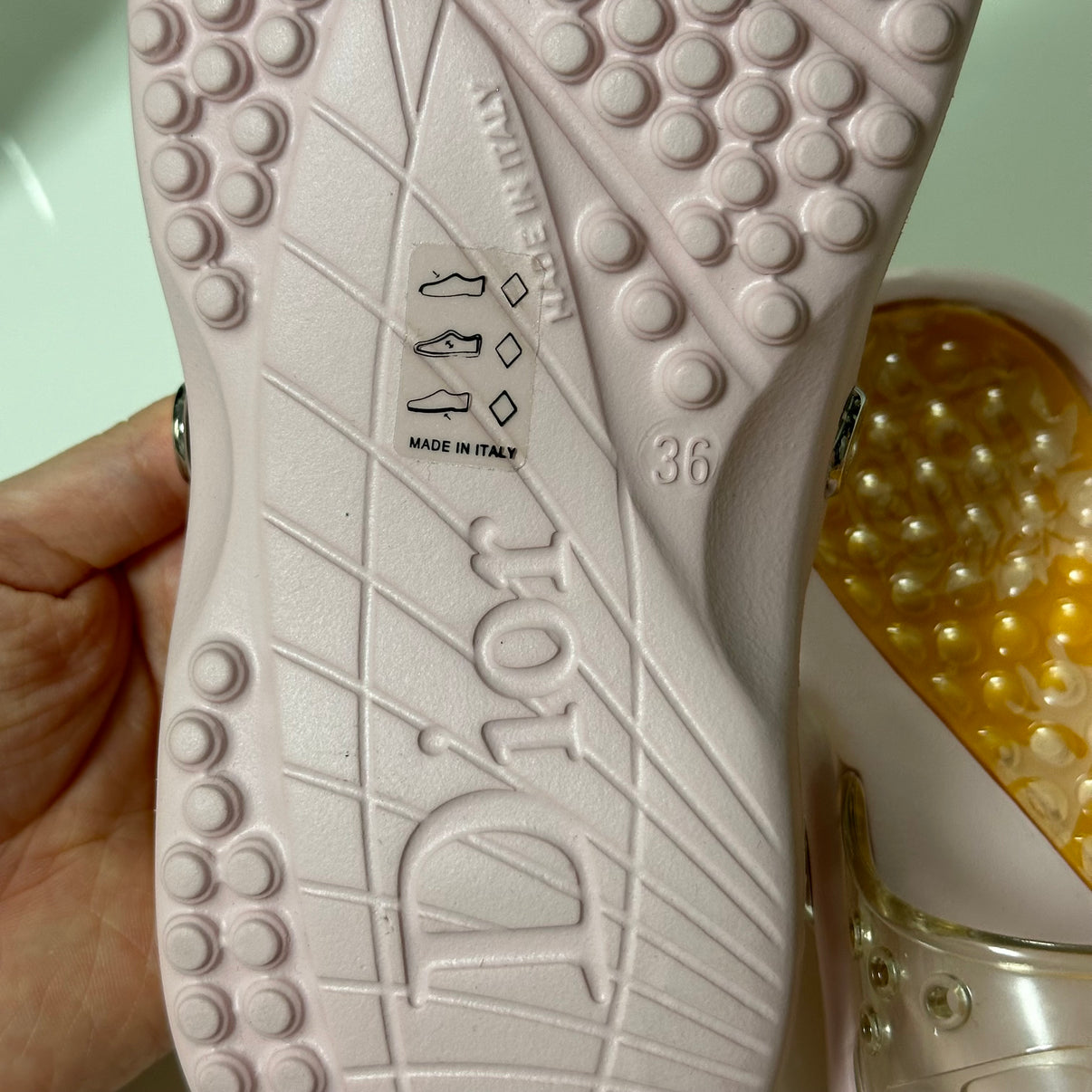 CHRISTIAN DIOR Spring Summer 2004 Surf Chick Floral Print Rubber Slide ...