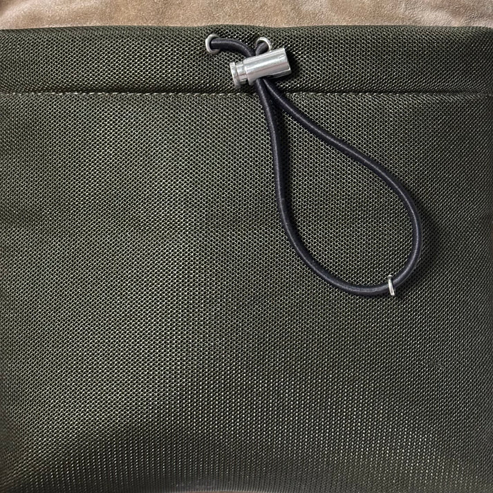 PRADA Fall Winter 1999 Appliqué Leaves Suede and Mesh Hand Bag – 24/7 ...