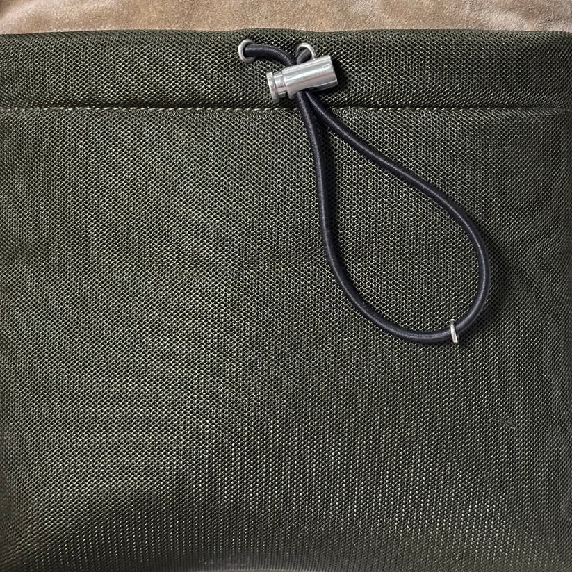 PRADA Fall Winter 1999 Appliqué Leaves Suede and Mesh Hand Bag – 24/7 ...