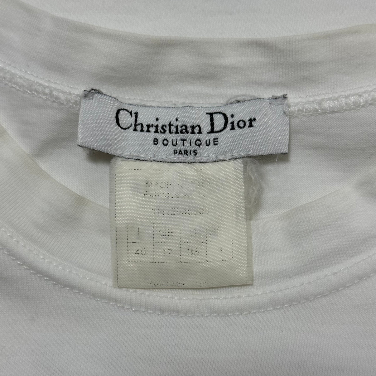 CHRISTIAN DIOR Fall Winter 2001 "J'ADORE DIOR" Tank Top – 24/7 archives