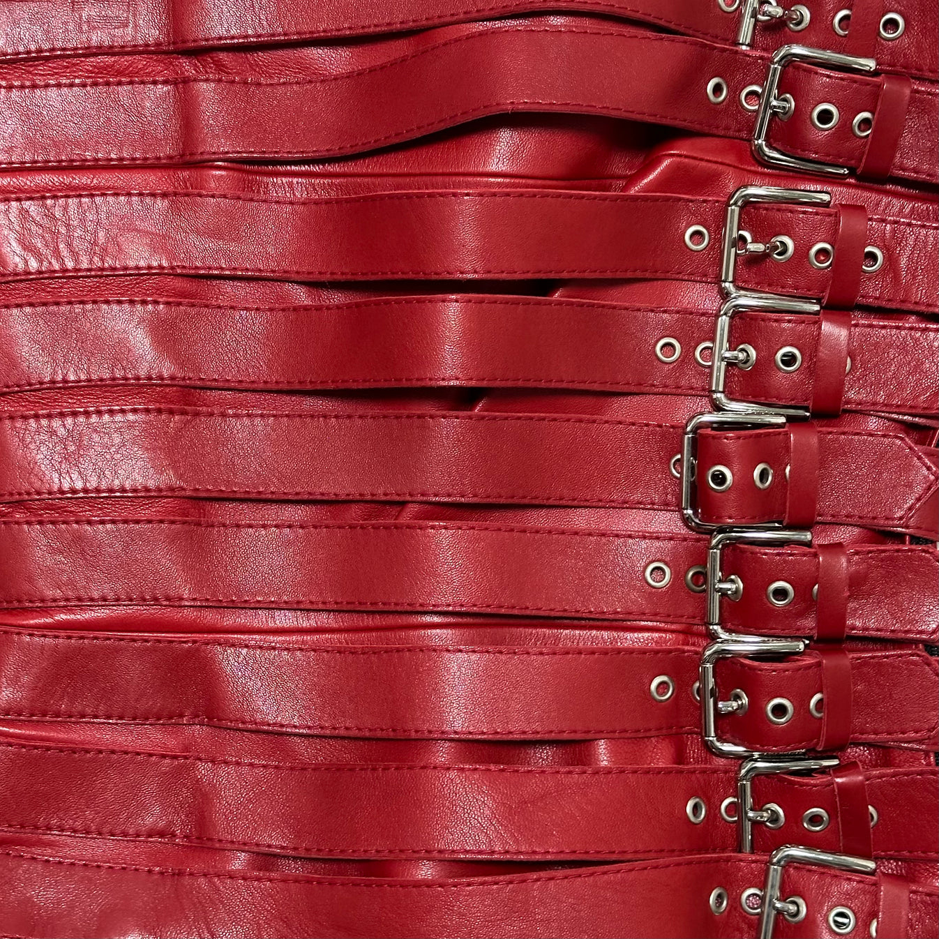 DOLCE&GABBANA Spring Summer 2003 Leather Buckle Bustier – 24/7 archives