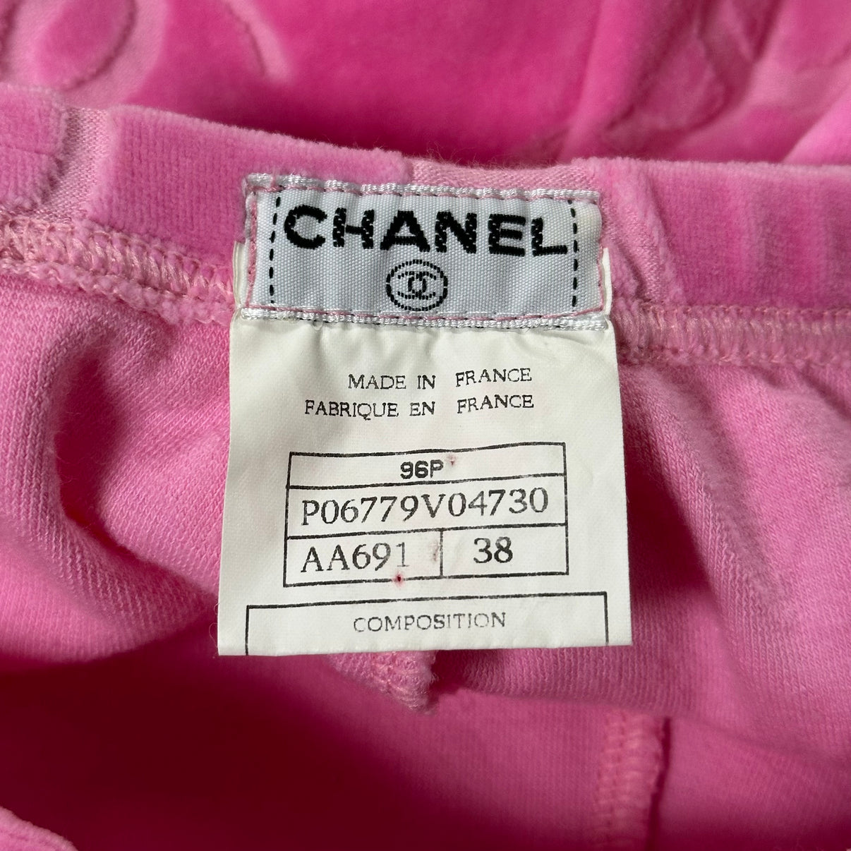 CHANEL Spring Summer 1996 Velour Monogram CC Logo Pants – 24/7 archives