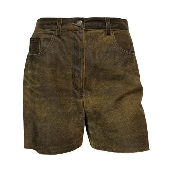 CHANEL Fall Winter 2000 Leather × Denim Hybrid Shorts – 24/7 archives