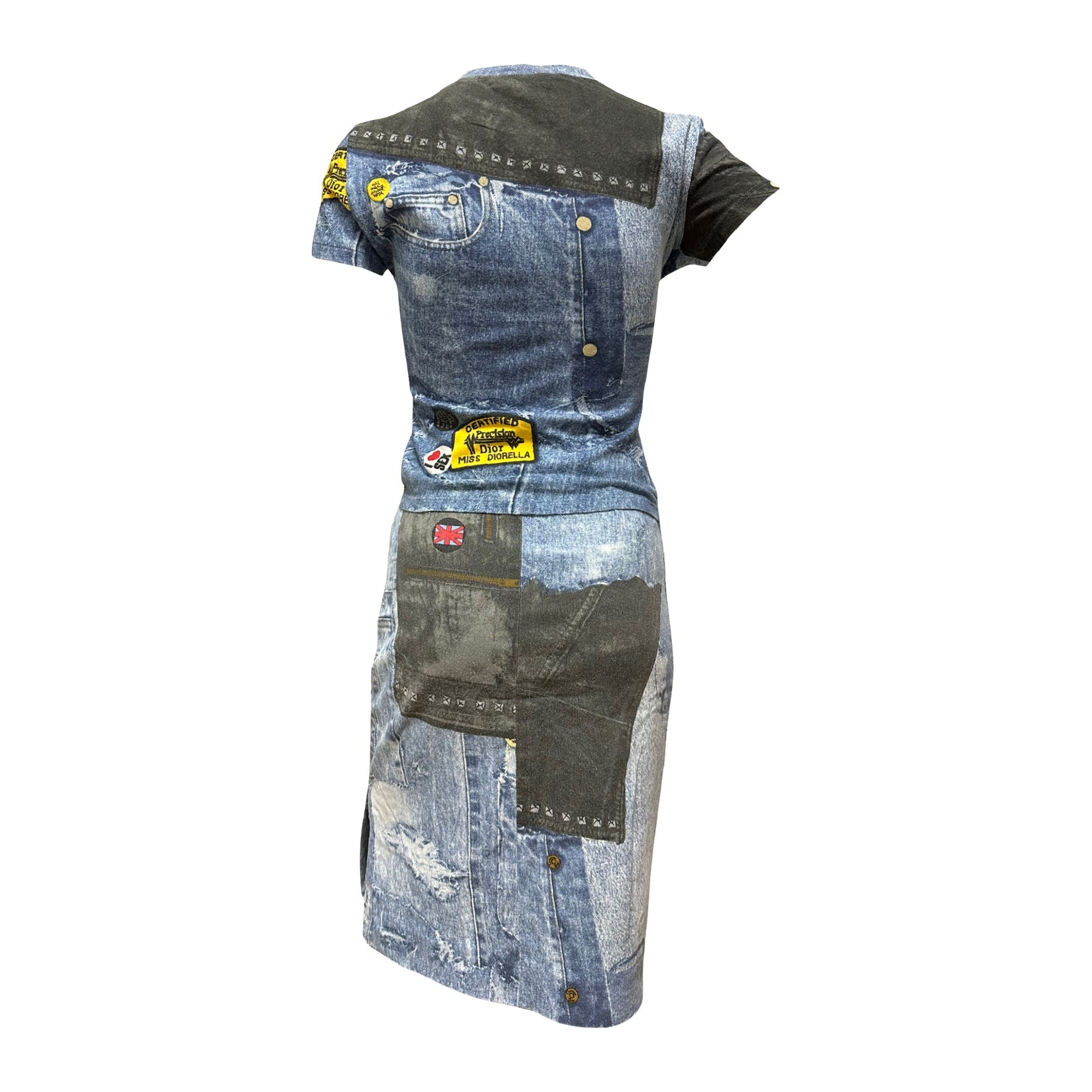 CHRISTIAN DIOR Fall Winter 2001 "Miss Diorella" Patchwork Denim Print ...