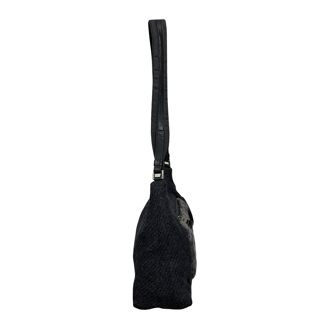 PRADA Fall Winter 1999 Lamb Fur and Wool Shoulder Bag – 24/7 archives