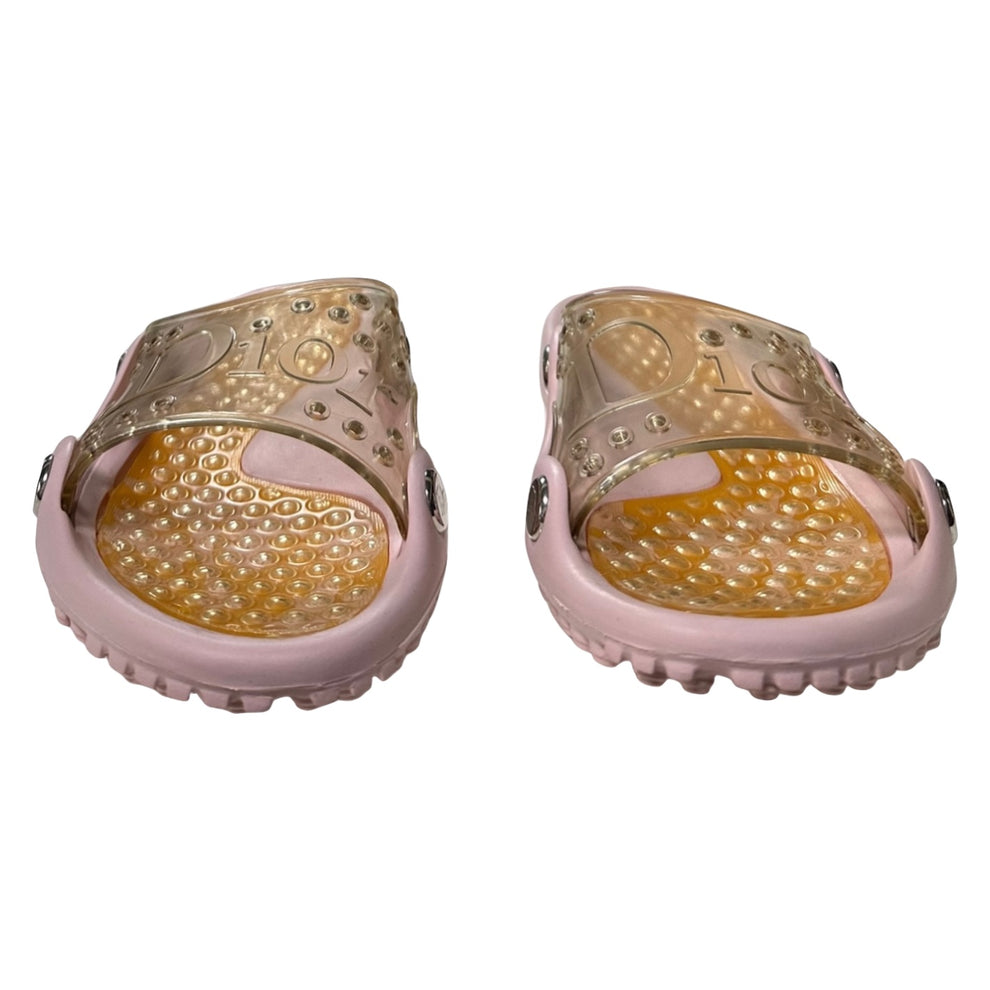 CHRISTIAN DIOR Spring Summer 2004 Surf Chick Floral Print Rubber Slide ...