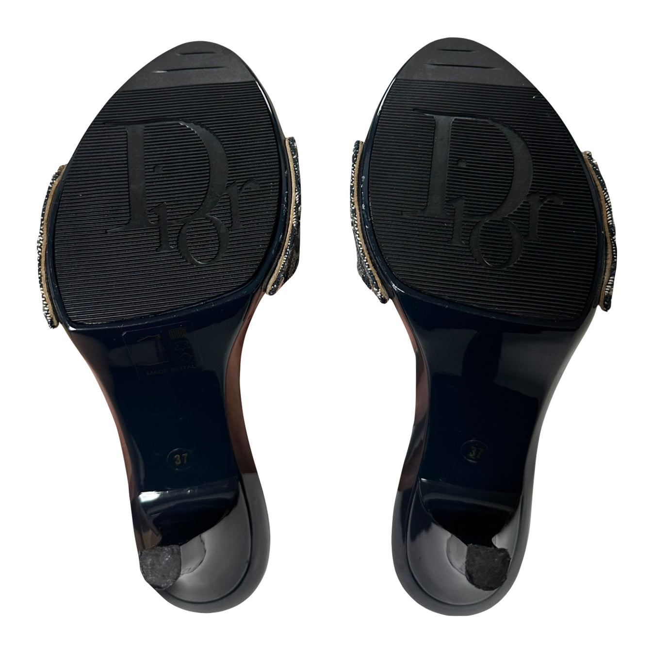 CHRISTIAN DIOR Spring Summer 2001 CD Logo Trotter Sandals – 24/7 archives