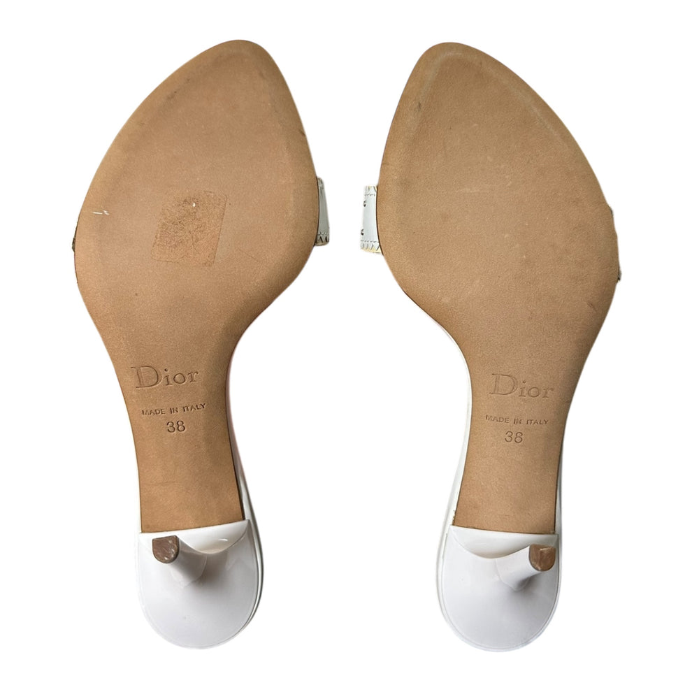 CHRISTIAN DIOR Spring Summer 2004 D'Trick Leather Studded Sandals – 24/ ...