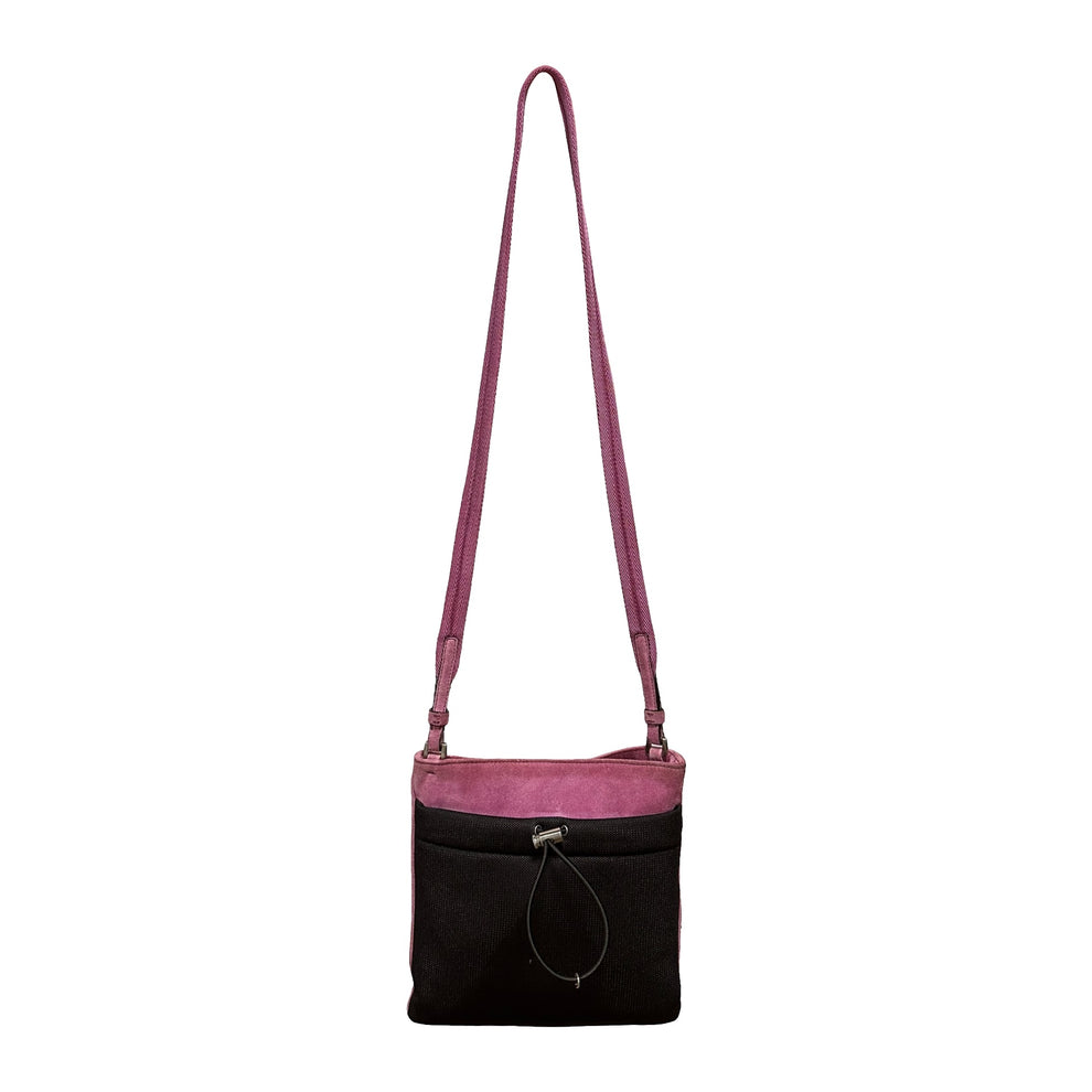 PRADA Fall Winter 1999 Appliqué Leaves Suede and Mesh Shoulder Bag – 24 ...