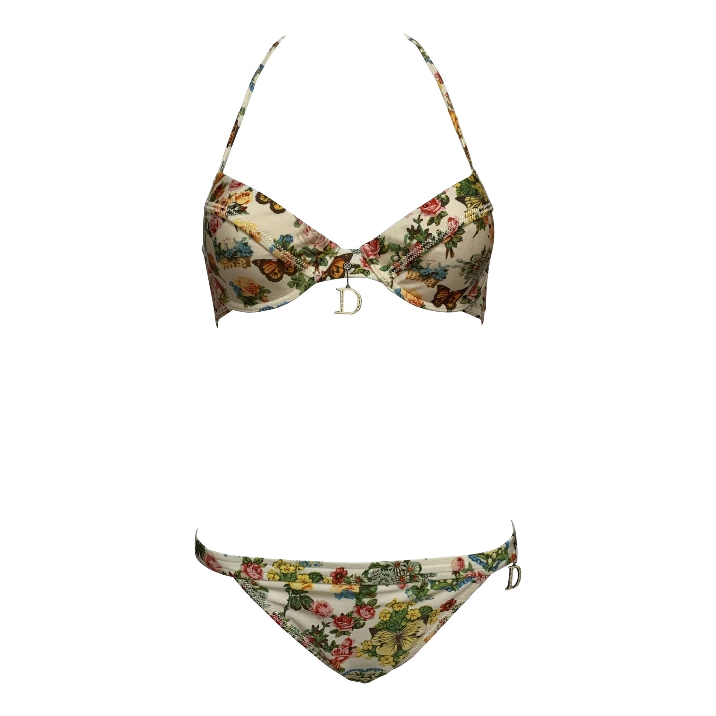 CHRISTIAN DIOR Spring Summer 2002 Floral Print Bikini – 24/7 archives