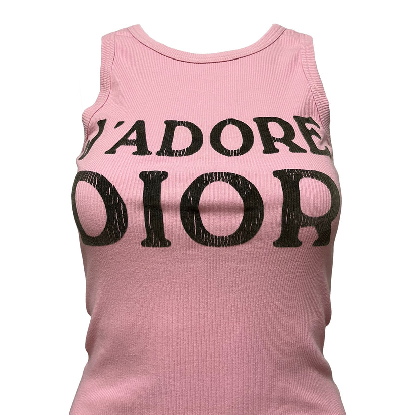 CHRISTIAN DIOR Fall Winter 2003 "J'ADORE DIOR" Tank Top – 24/7 archives